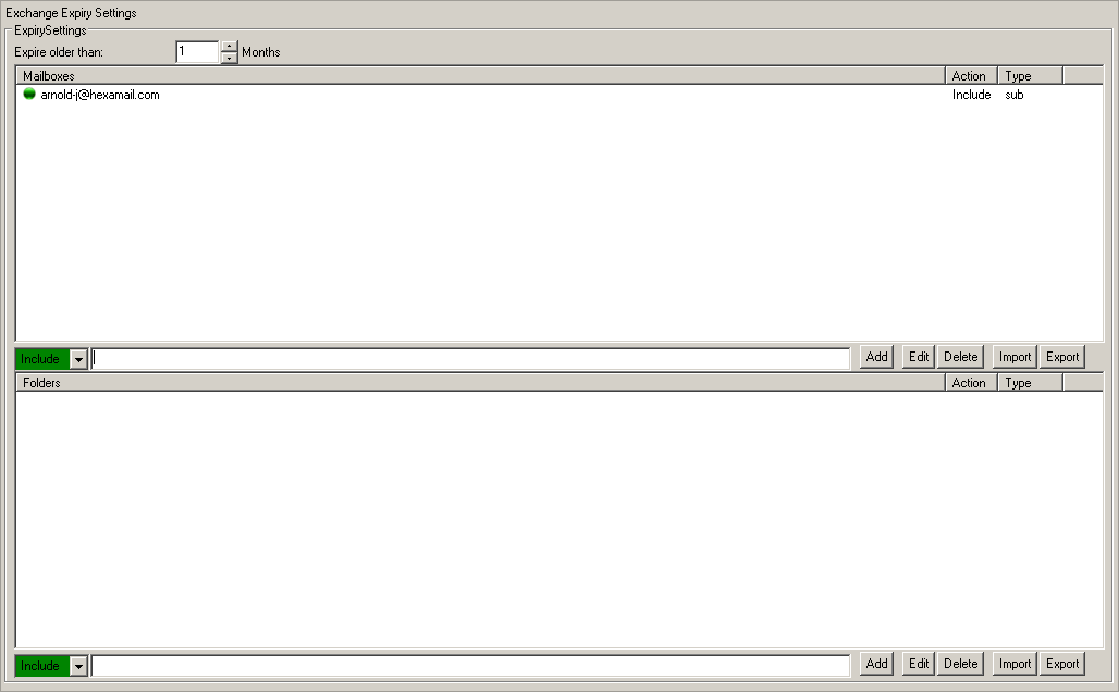 Hexamail Guard Administration Guide - Expiry Settings - Expiry Settings