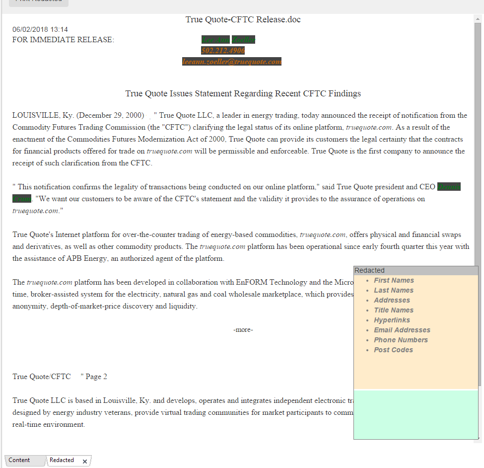 GDPR Subject Access Request
